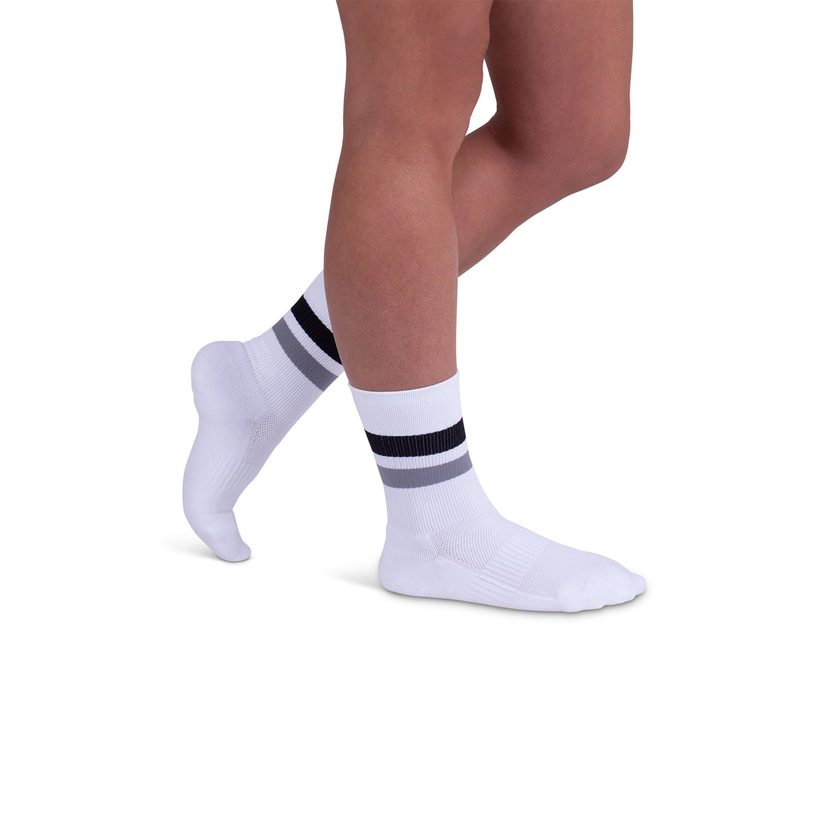 Rejuva® Retro Stripe Crew Compression Sock — BrightLife Direct