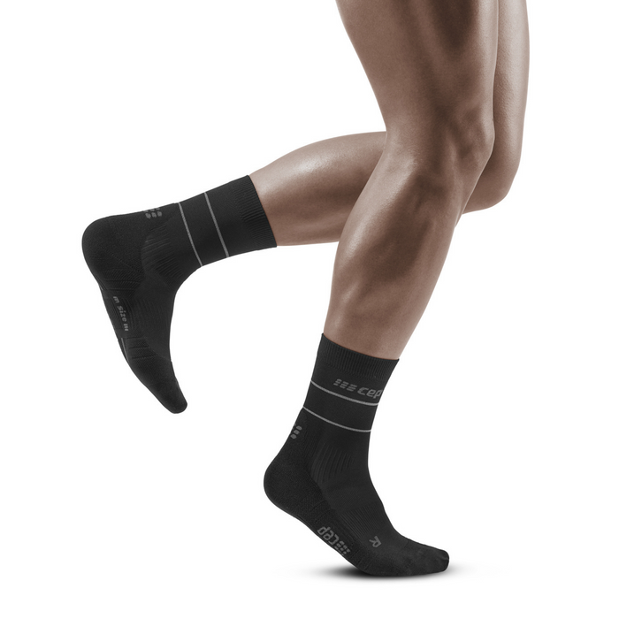 Reflective Mid Cut Compression Socks for Men | CEP Compression ...